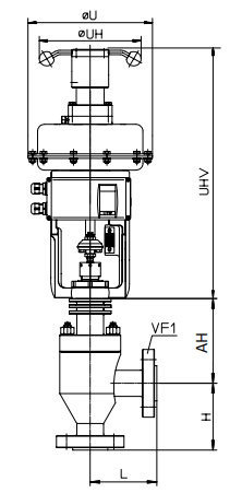 Angle Type Control Valve: Utmost flow control technology Co., Ltd